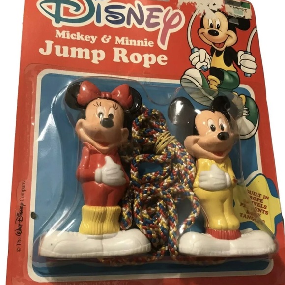 Other | Vintage Disney Mickey Minnie Mouse Jump Rope Figural Handles By ...